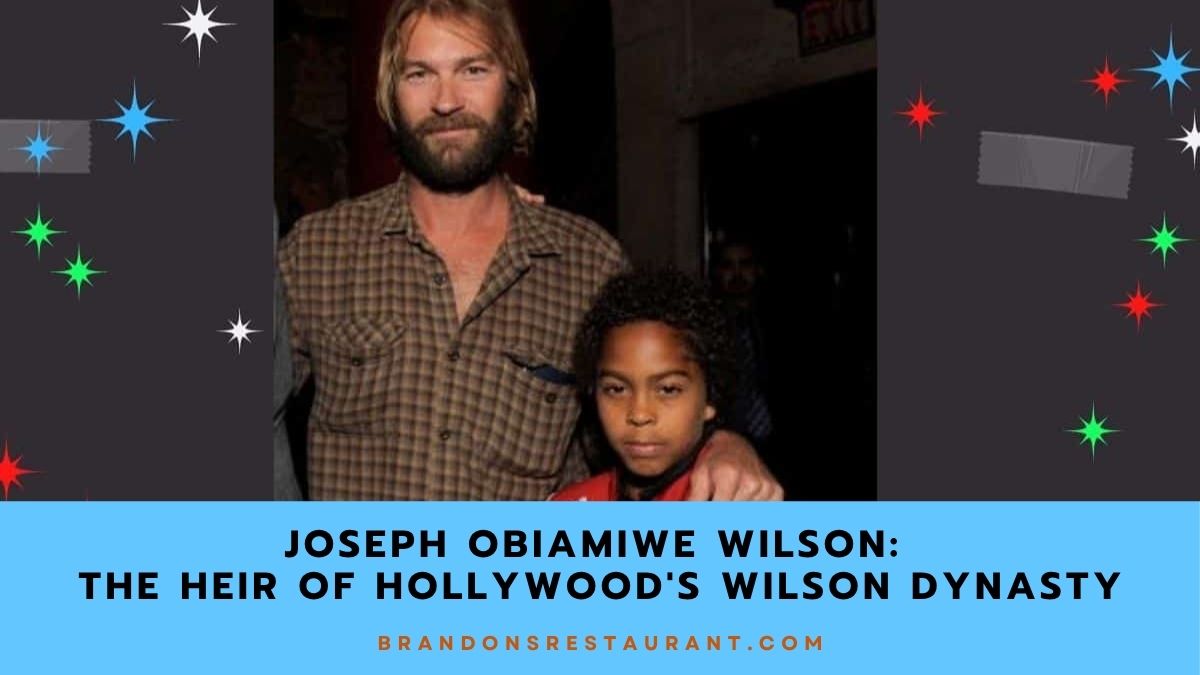 Joseph Obiamiwe Wilson: A Glimpse into the Heir of Hollywood's Wilson ...
